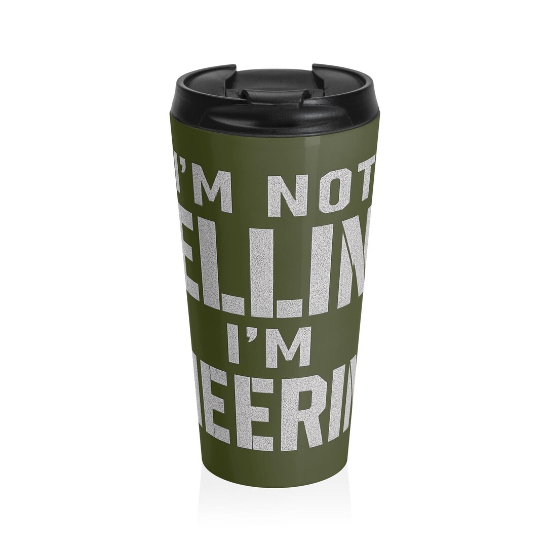 I'm Not Yelling I'm Cheering, Stainless Steel Travel Mug, Cheer Dad - Etsy