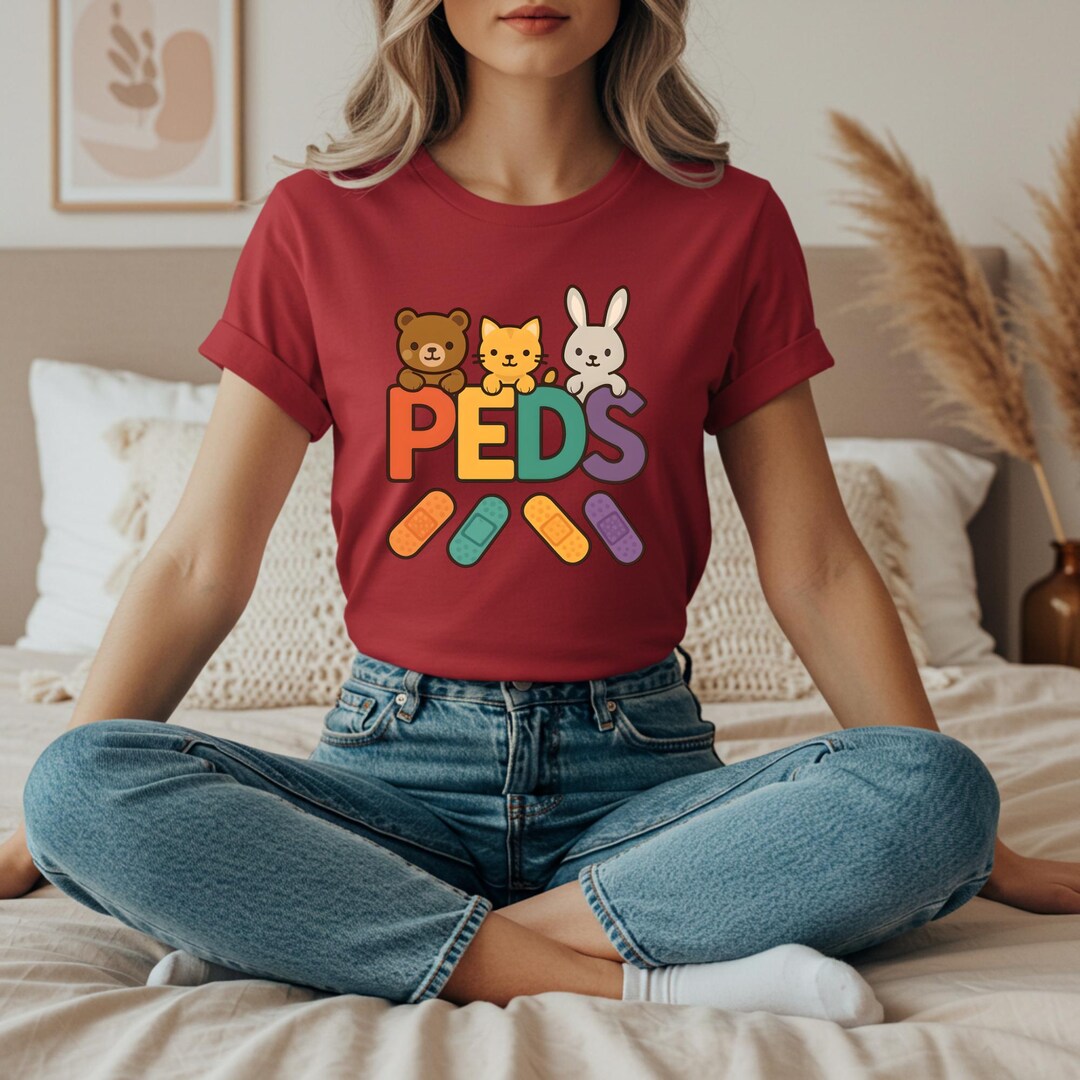 Pediatrics Cute Animals PEDS Tee - Fun Gift, Pediatricians, Pediatric ...