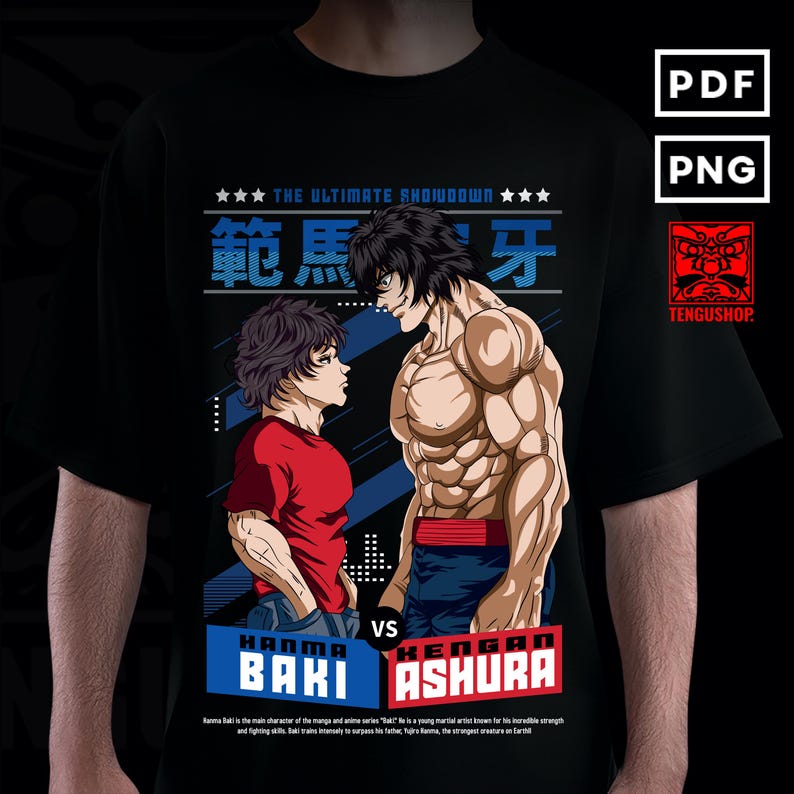 Vector Anime BAKI AND ASHURA - Etsy