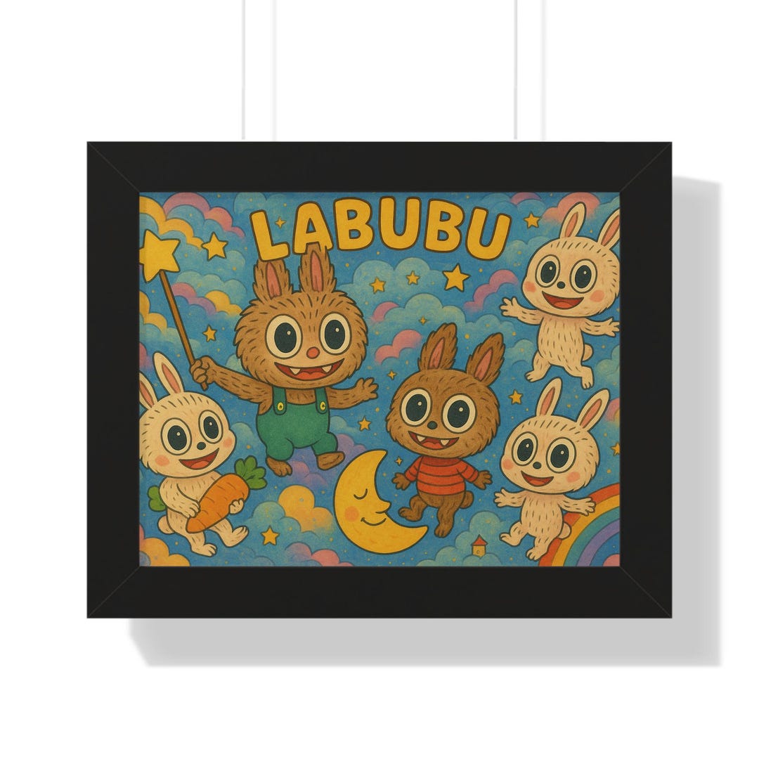 Labubu Pastel Art - Framed - Etsy