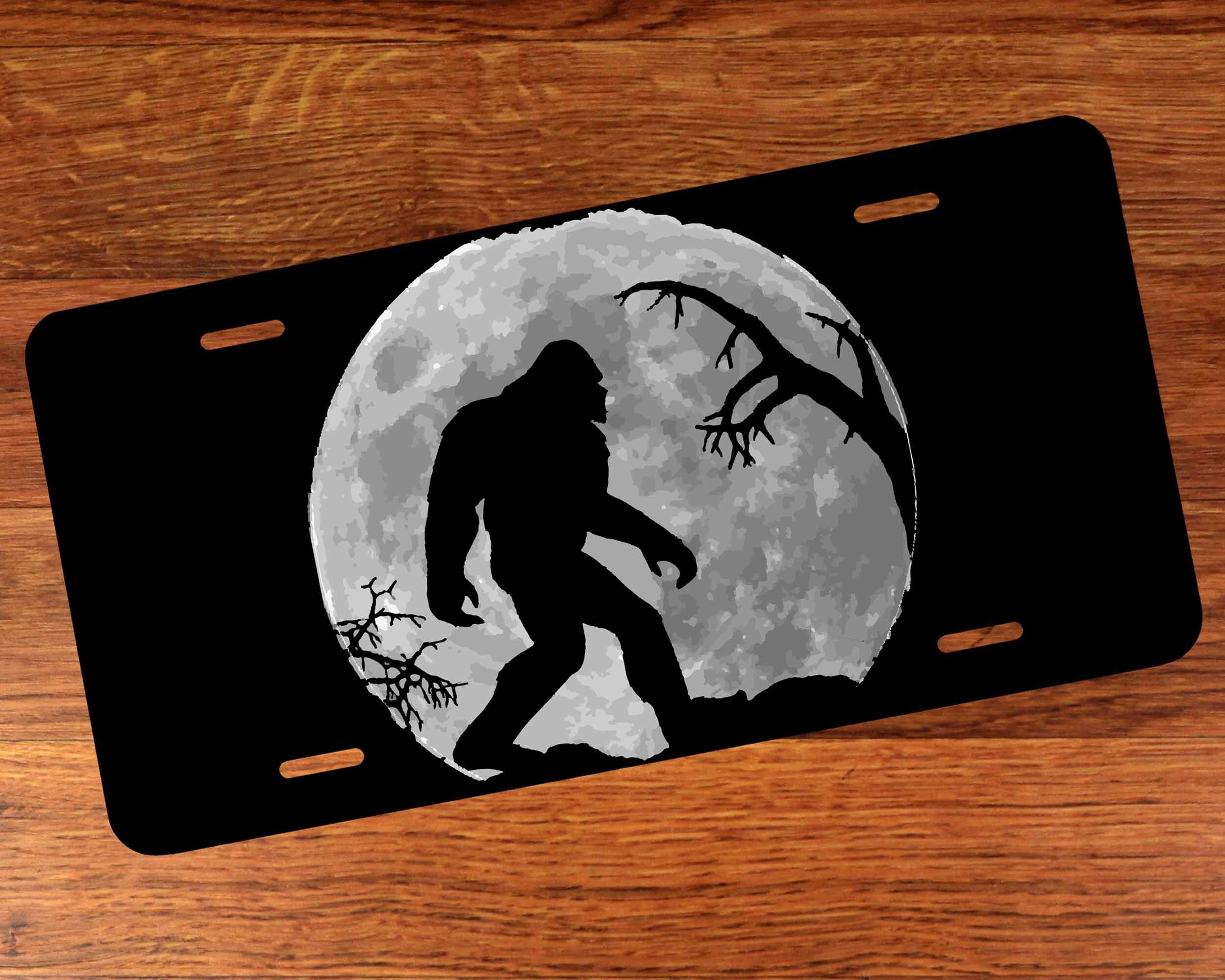 Bigfoot License Plate, Sasquatch Custom License Plate, Vanity Car Tag ...