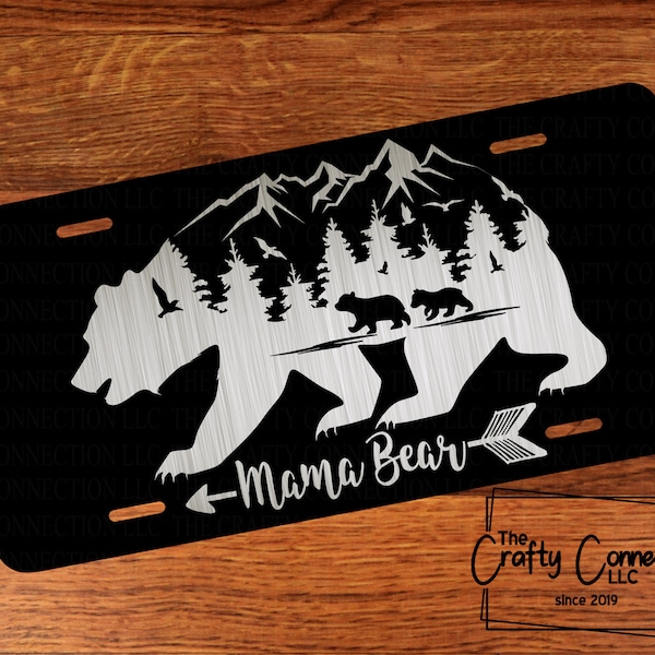 Black Bear License Plate - Etsy