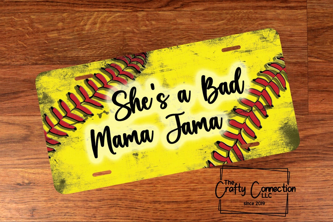 Softball Front License Plate, Vanity License Plate, Custom License ...