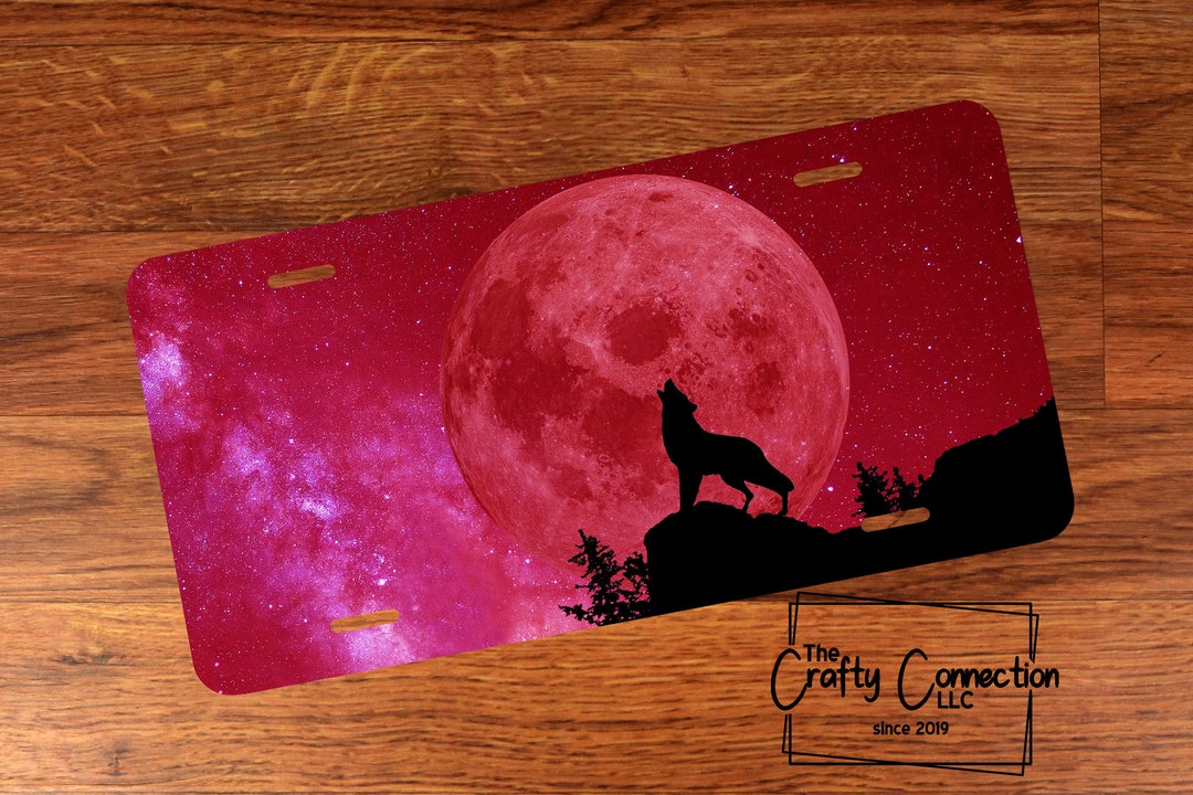 Wolf Front License Plate, Birthday Gift for Wolf Lovers - Etsy