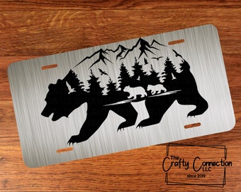 Bear License Plate | Etsy