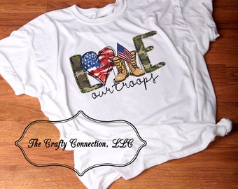 Army Support Shirt | Etsy