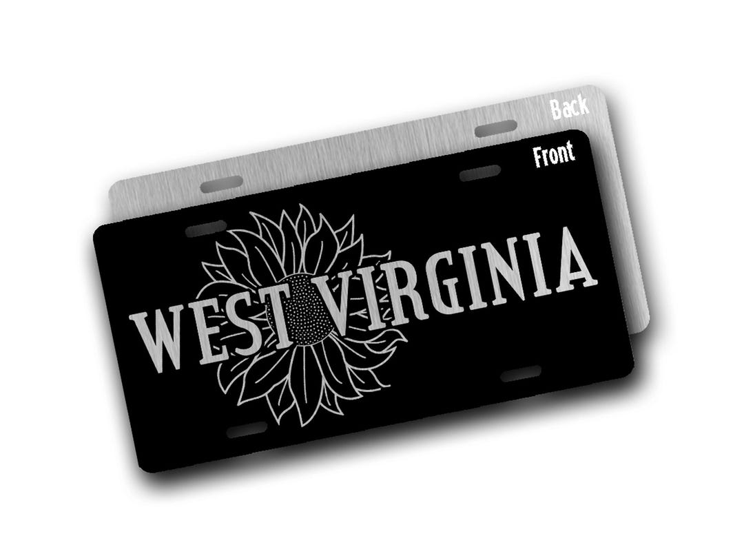 West Virginia License Plate, WV State Custom License Plate, Vanity Car ...