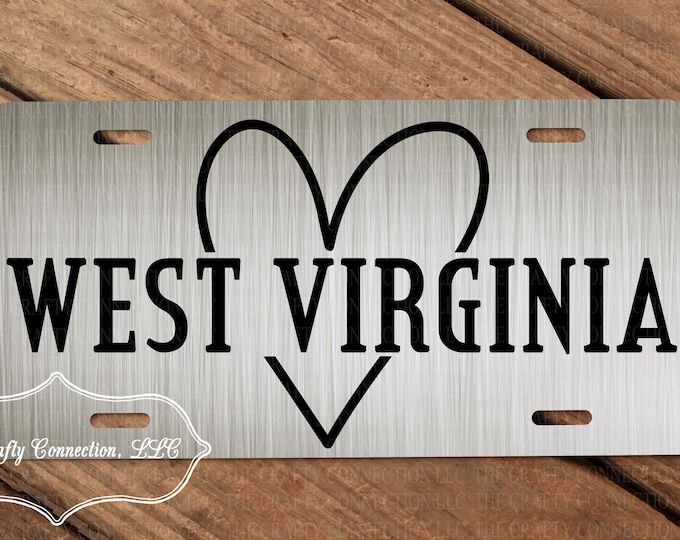 Almost Heaven WV West Virginia Custom License Plate Fall Colors - Etsy