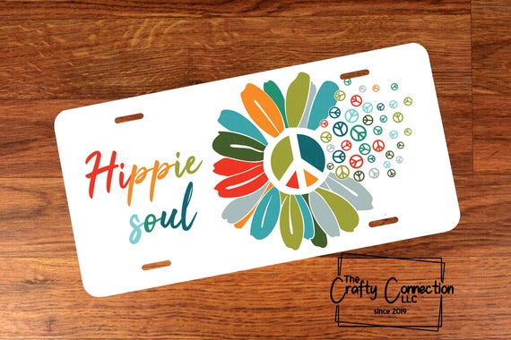 Hippie Soul Front License Plate Hippie Boho License Plate - Etsy