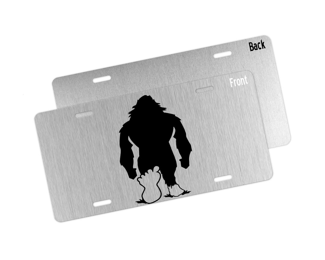 Bigfoot License Plate, Sasquatch Custom License Plate, Vanity Car Tag ...