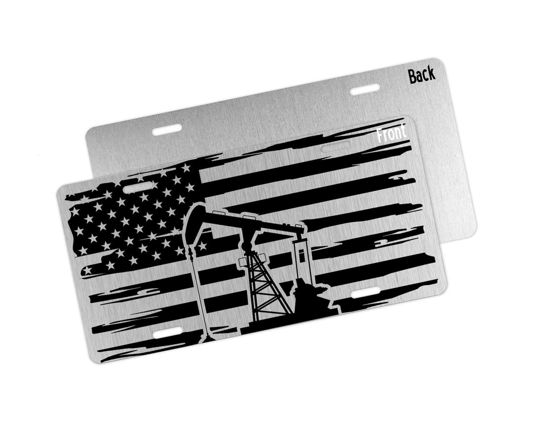 Lineman License Plate, Oil Well Custom License Plate, Vanity Car Tag in ...