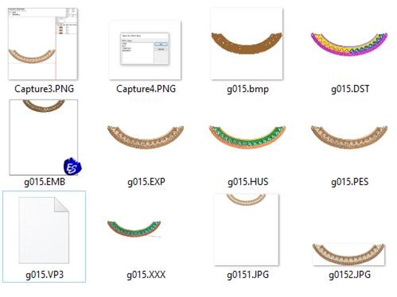 Neck Embroidery Design File for Blouse,kurti,shirt Etc (instant ...