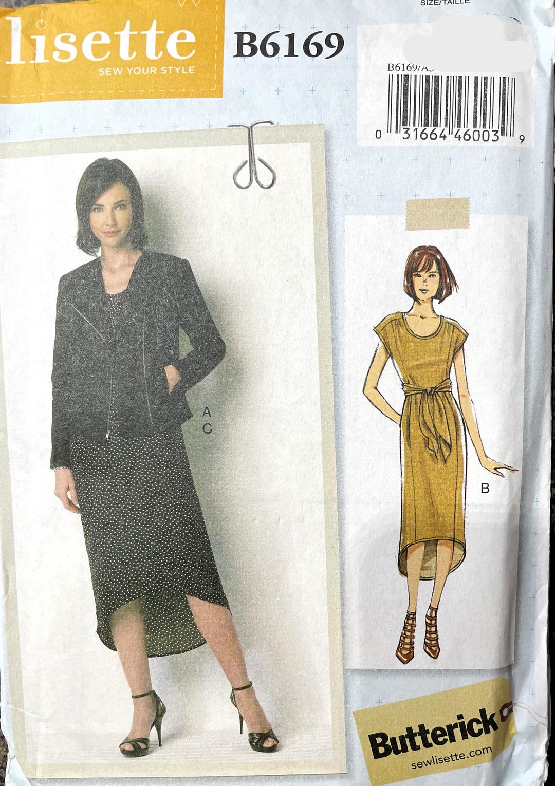 Butterick B6169 Lisette Design Moto Jacket Dress Sewing Pattern UNCUT Size 6, 8, 10, 12, 14 - Etsy