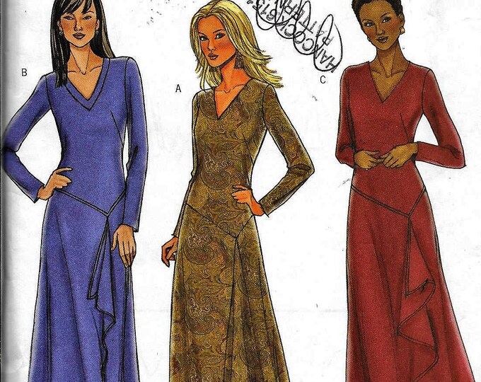 Butterick B4284 Fitted A-line Dress Shaped Hem Sewing Pattern 4284 ...
