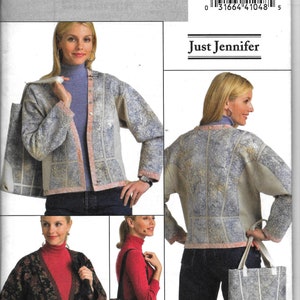 Butterick B4867 Just Jennifer Jacket and Bag Sewing Pattern 4867 UNCUT ...