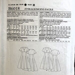 Butterick B6018 Retro 1950s DRESS Sewing Pattern UNCUT Plus Size 14, 16 ...