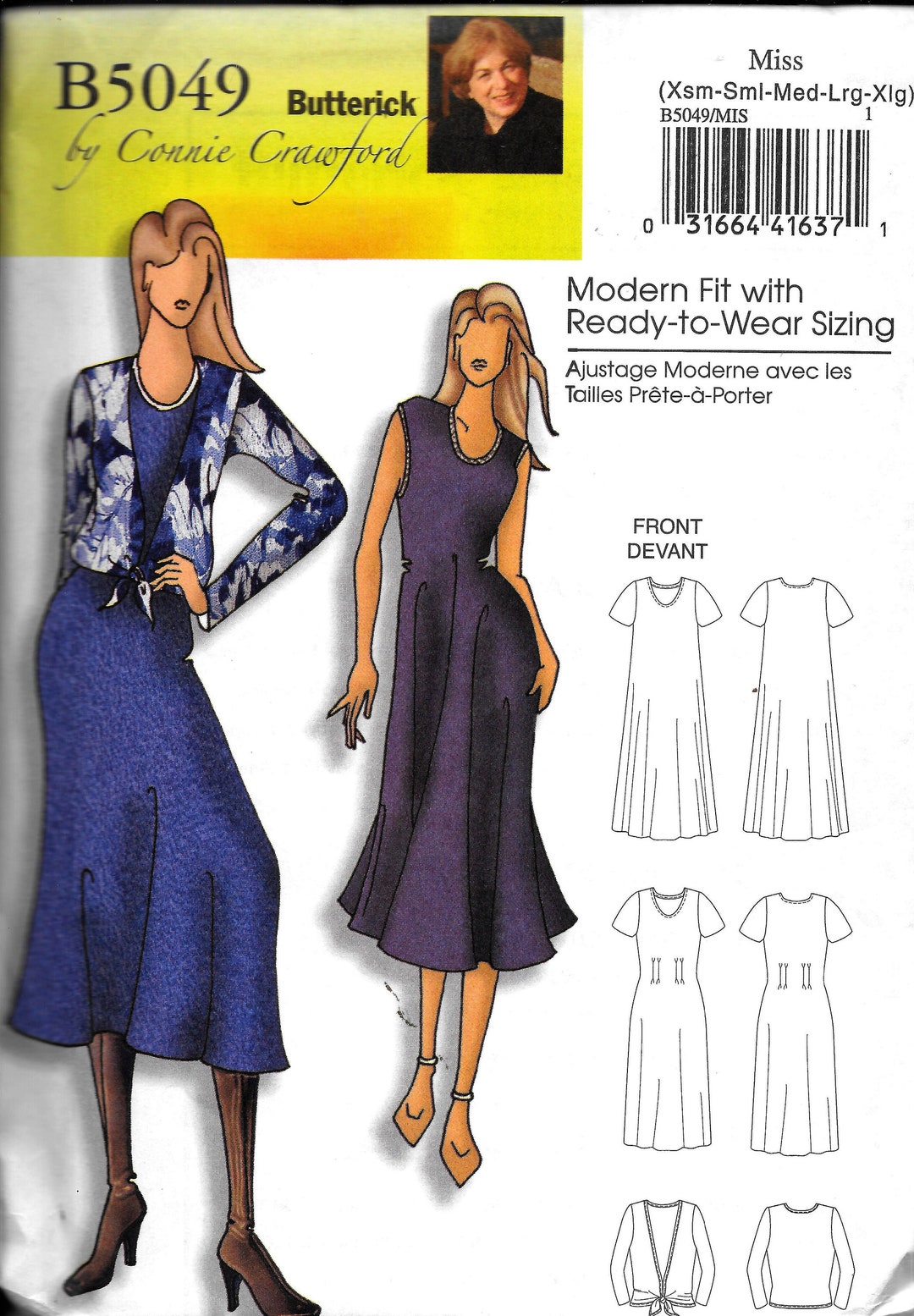 Butterick B5049 Connie Crawford Women's Dress and Blouse for Full ...
