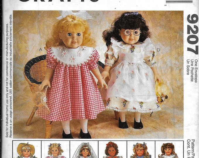 Mccall's Crafts 2062 Pouting Dolls Sewing Pattern UNCUT - Etsy