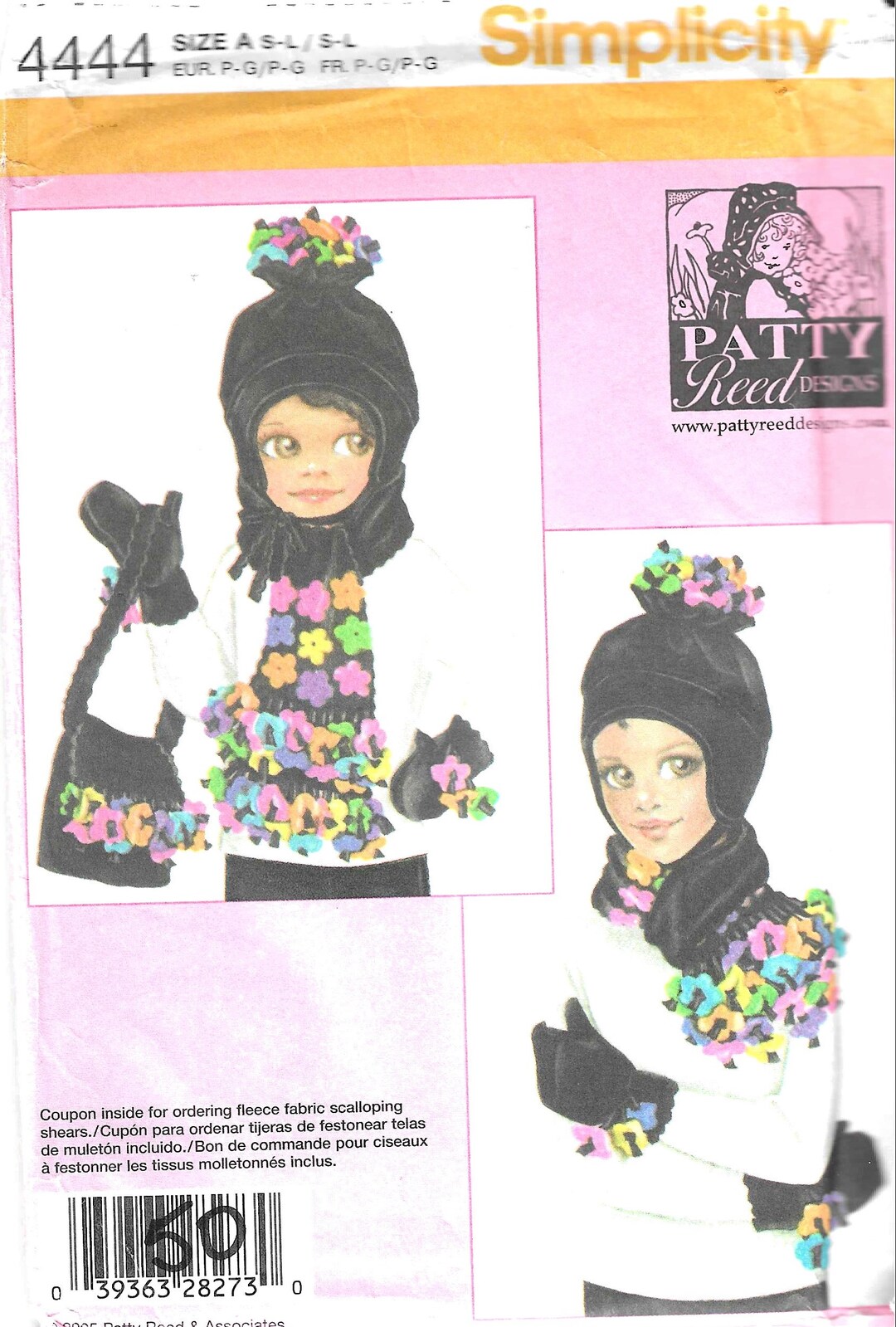 Simplicity 4444 Patty Reed Designs Adults and Girls Purse, Hat, Mittens ...