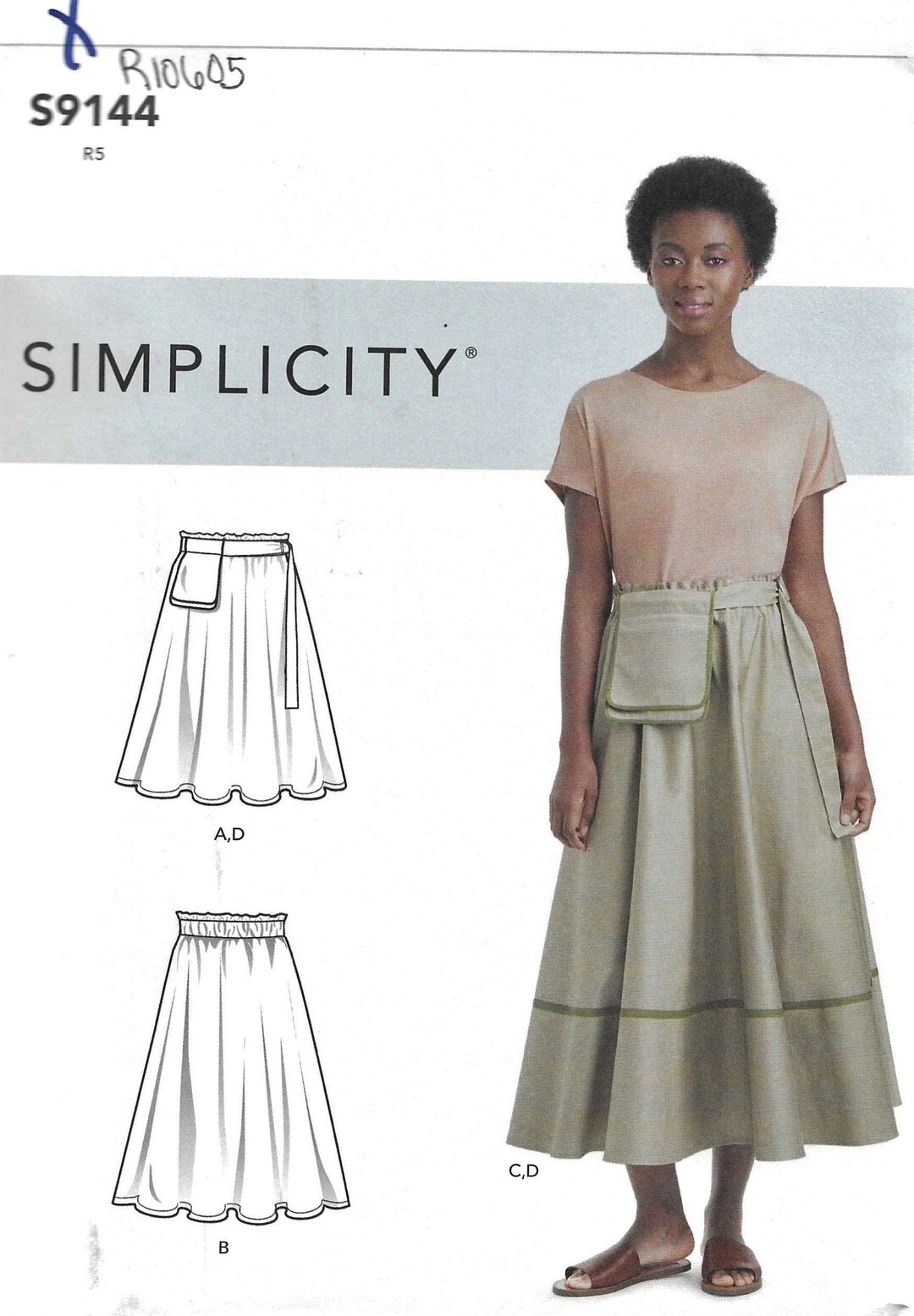 Simplicity S9144 Misses Circle Skirt Sewing Pattern 9144 UNCUT Plus ...