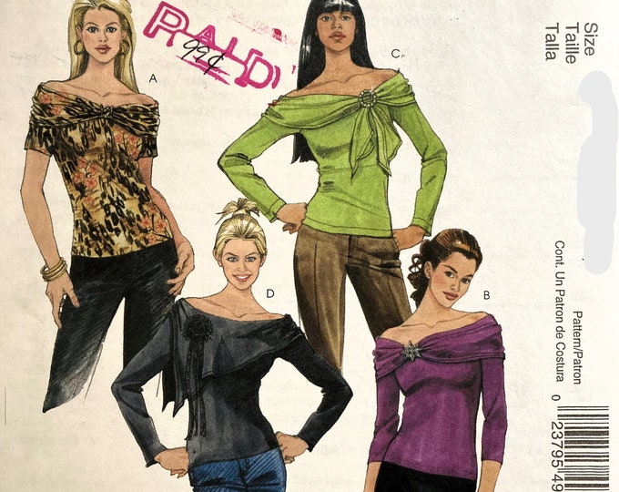 Mccall's M4967 Misses Tops Sewing Pattern UNCUT Size Xs, S, M - Etsy