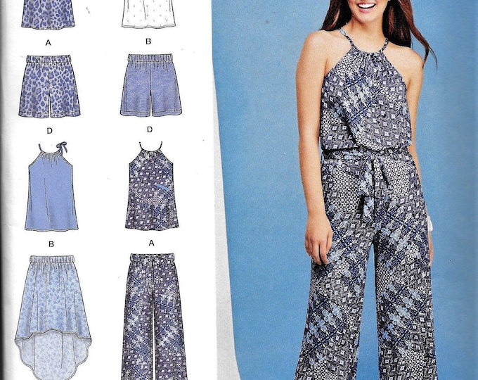 Simplicity 4192 Misses Wrap Pants Shorts Kimono Top Bra Top Sewing ...