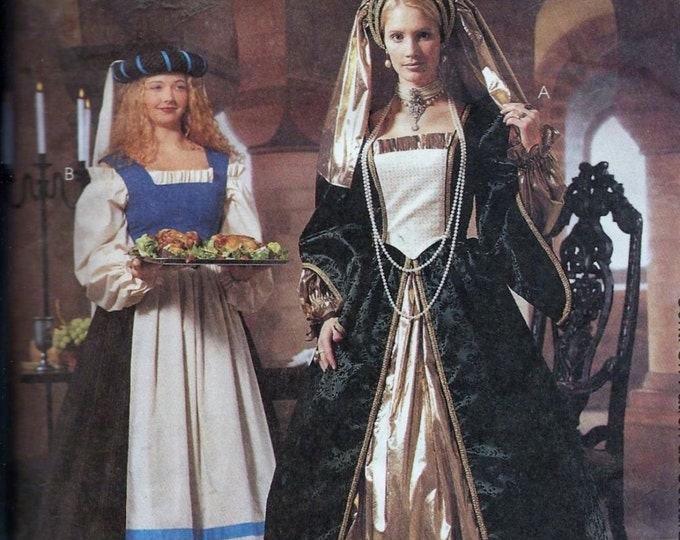 Simplicity 7756 Sewing Pattern Women's Renaissance Costume DRESS & HAT ...