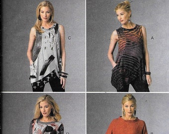 UNCUT Butterick B6101 Katherine Tilton Loose Pullover Tunic Top Sewing ...