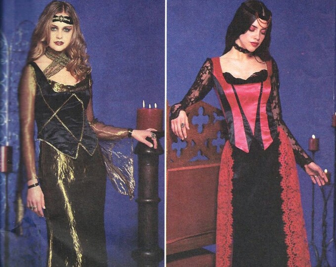 Simplicity 7756 Sewing Pattern Women's Renaissance Costume DRESS & HAT ...