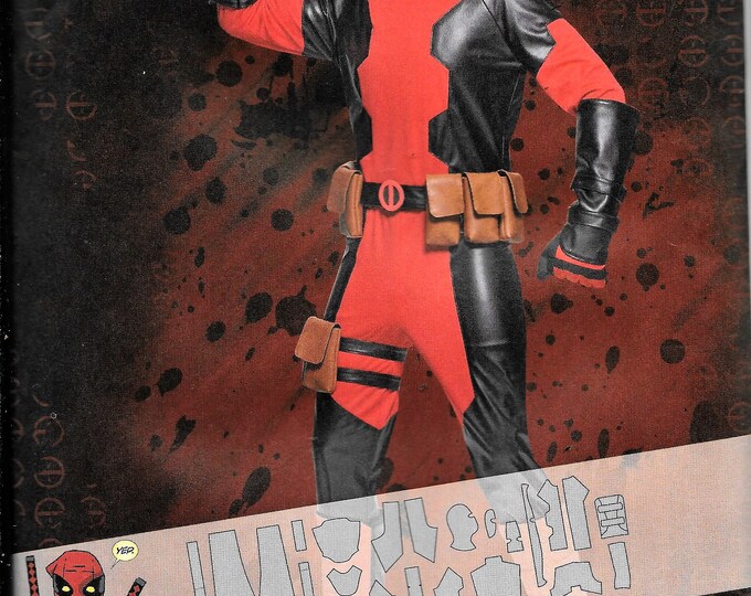 Simplicity 8236 / D0509 Marvel Comics DEADPOOL Spiderman Costume Sewing ...