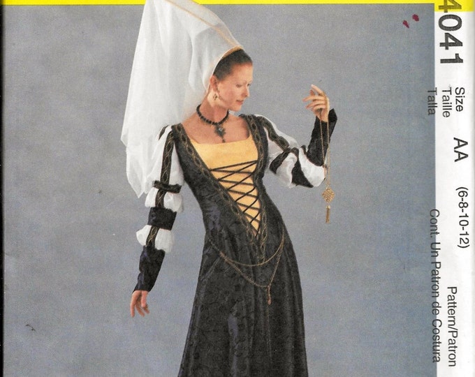 Simplicity 7756 Sewing Pattern Women's Renaissance Costume DRESS & HAT ...