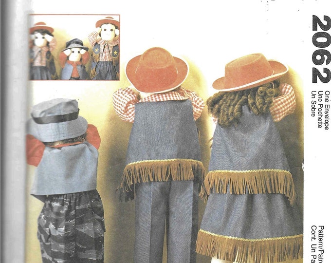 Mccall's Crafts 2062 Pouting Dolls Sewing Pattern UNCUT - Etsy