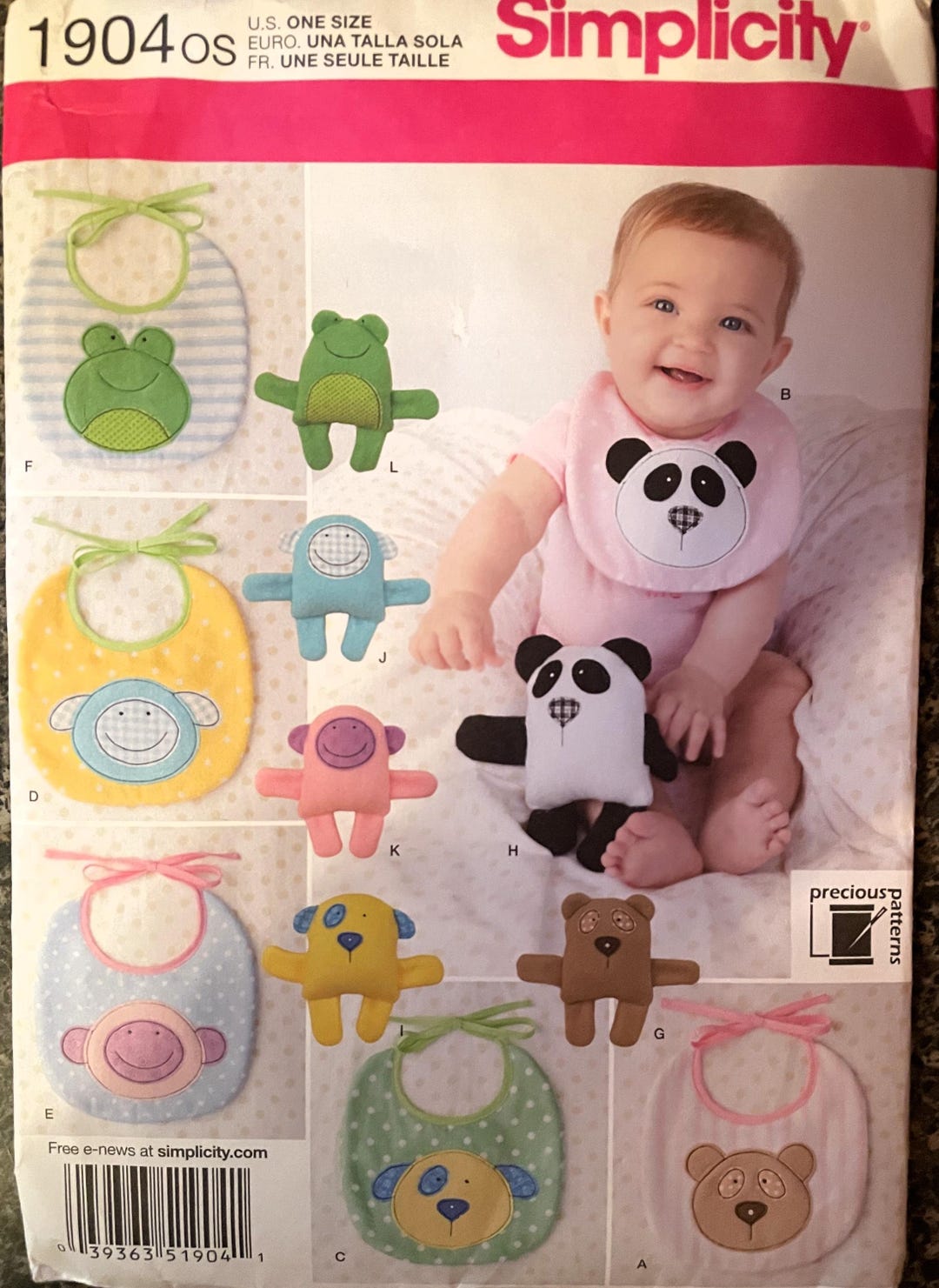 Simplicity 1904 Baby Bibs Sewing Pattern UNCUT - Etsy