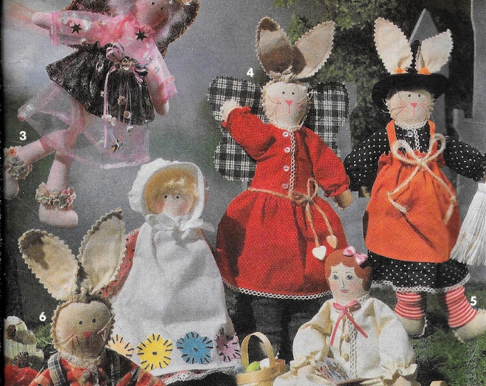 Mccall's Crafts 2330 24" and 36" Dolls Clothes Costume Sewing Pattern ...