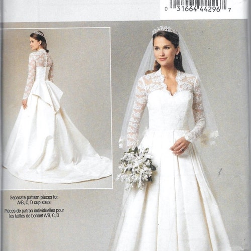 New Butterick B5731 Kate Middleton Wedding Dress Pattern UNCUT - Etsy