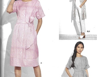 Simplicity 9320 HOAX Full Figure Jumper Dress, Jacket Coat Pants and ...