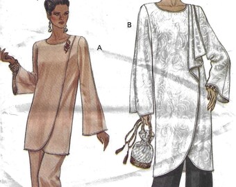 Vogue V8788 / VP961 Vintage 1950s Back Wrap Flared Dress Sewing Pattern ...