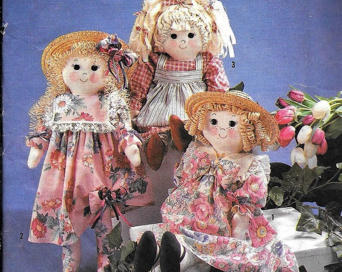 Simplicity Crafts 7420 Rag Doll & Clothes Pattern Approx. 24 Tall - Etsy