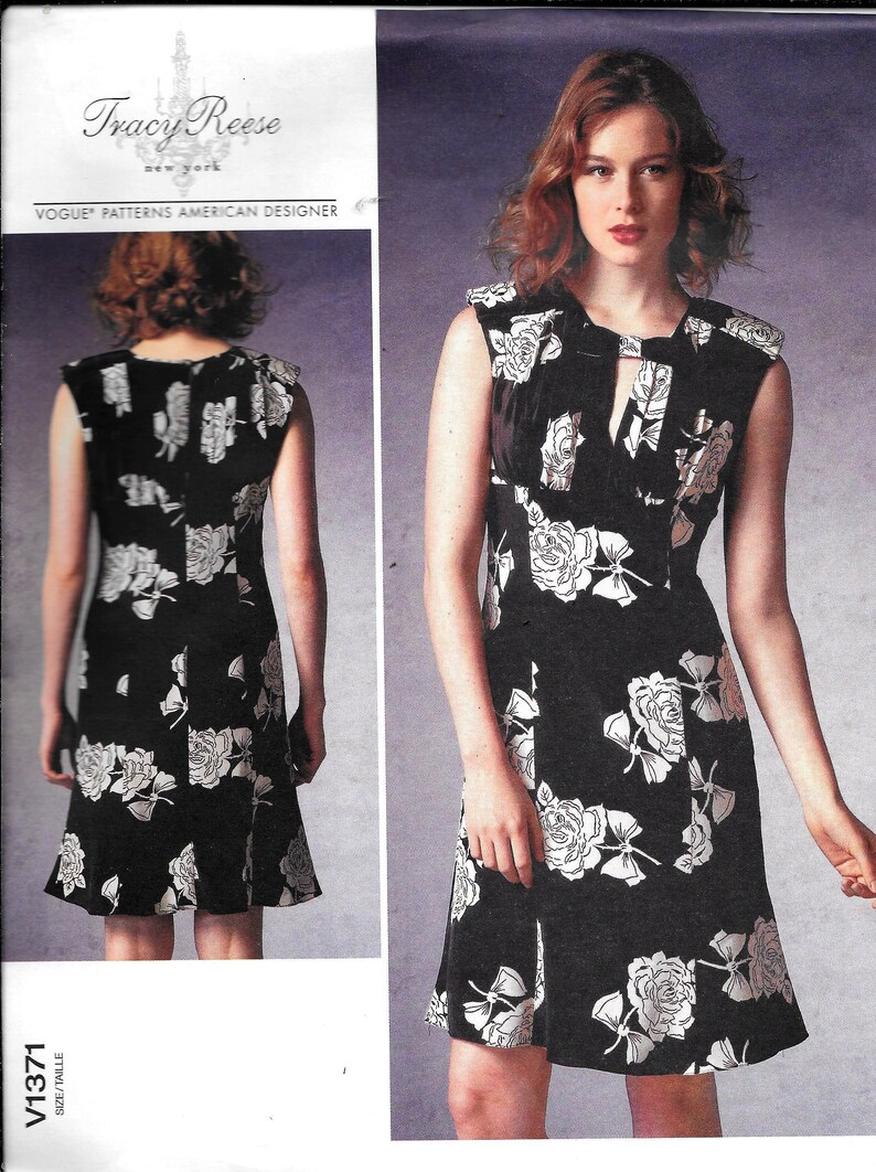 Vogue V1371 Tracy Reese Designer Dress Sewing Pattern 1371 - Etsy