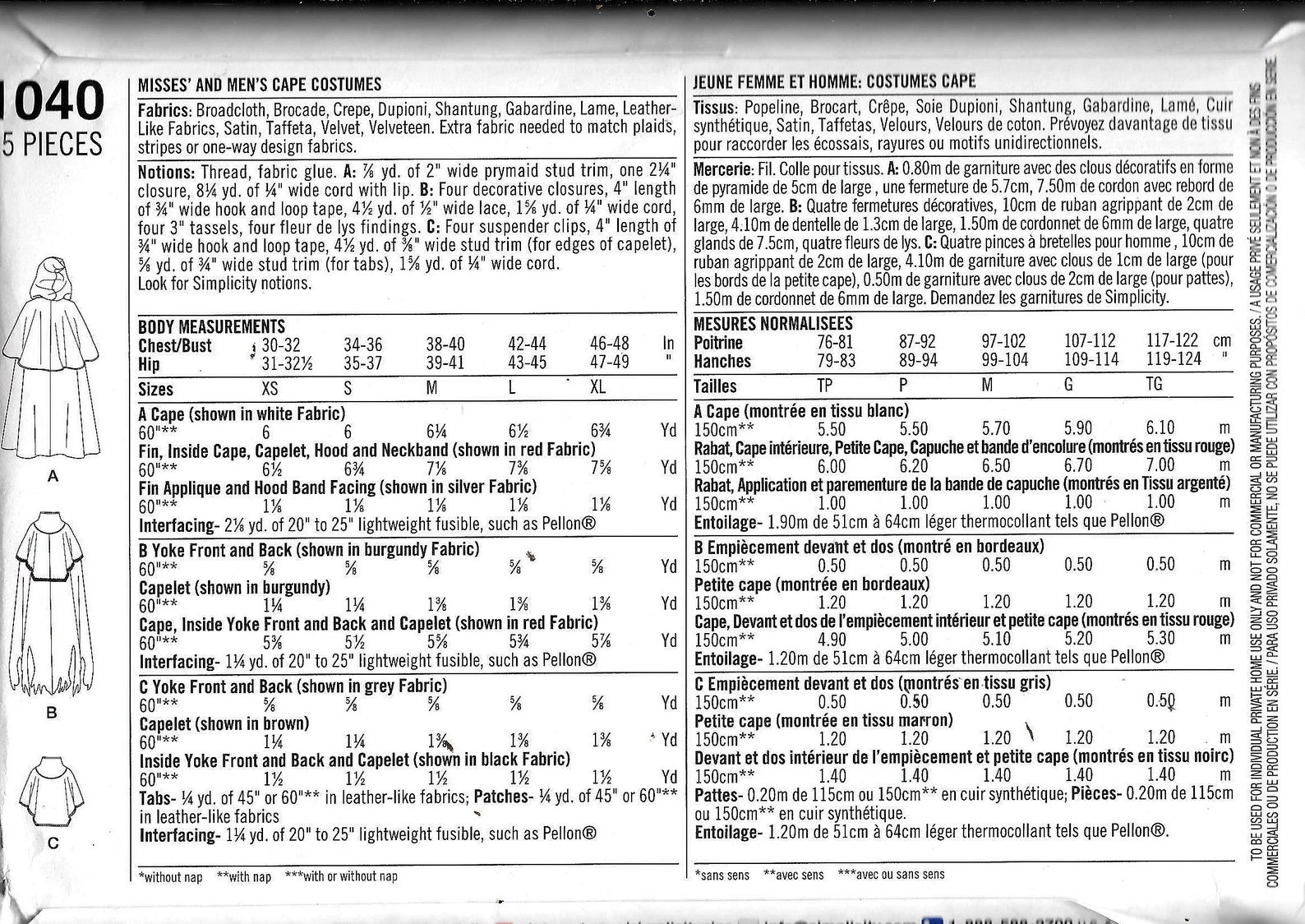 Simplicity 1040 Mens Womens Final Fantasy Steampunk Cosplay - Etsy