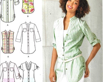 Simplicity 8053 Button-up Shirts/blouses Sewing Pattern UNCUT Size 6, 8 ...
