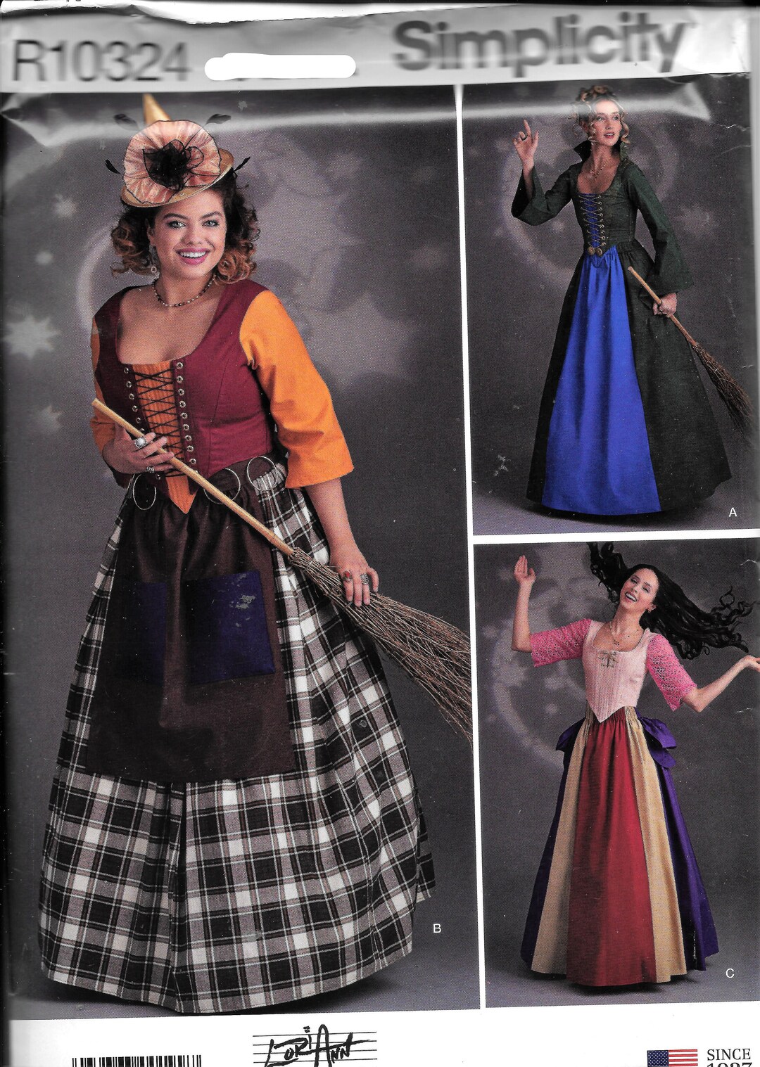 Simplicity 8720/R10324 Misses Costume Gypsy Medieval Wench - Etsy