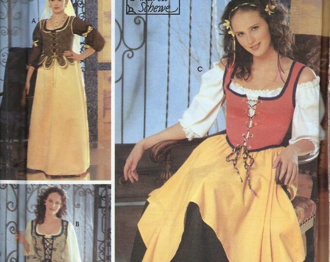 Simplicity 5582 Renaissance Faire Wench Dress Costume Sewing - Etsy