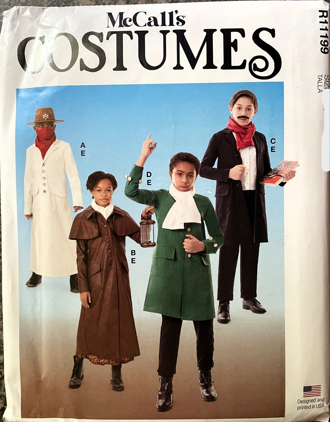 Mccall's R11199/M8227 Hamilton, Western Outlaw, Gomez Adams Coat Sewing ...