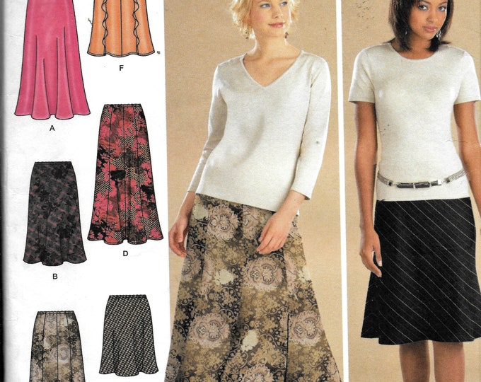 Simplicity 4881/ 0625 UNCUT 2 Hour Skirts Pull-on Gored 3 Lengths ...