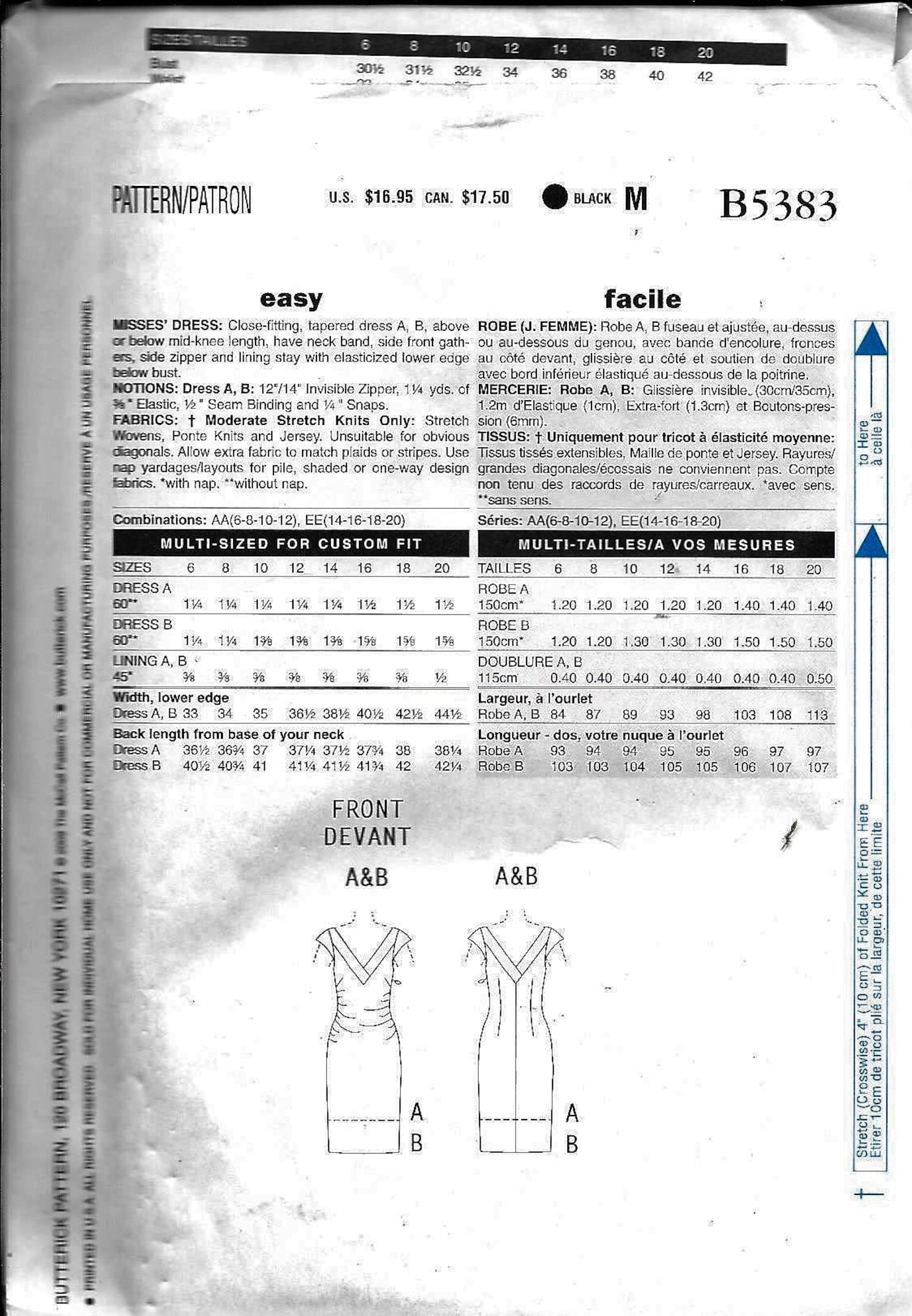 Butterick B5383 Women Maggy London Fitted Cocktail Dress Sewing Pattern ...