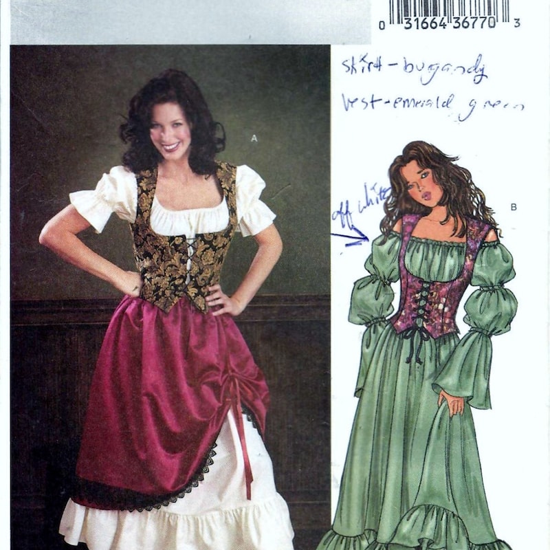 Tavern Wench Sewing Pattern - Etsy