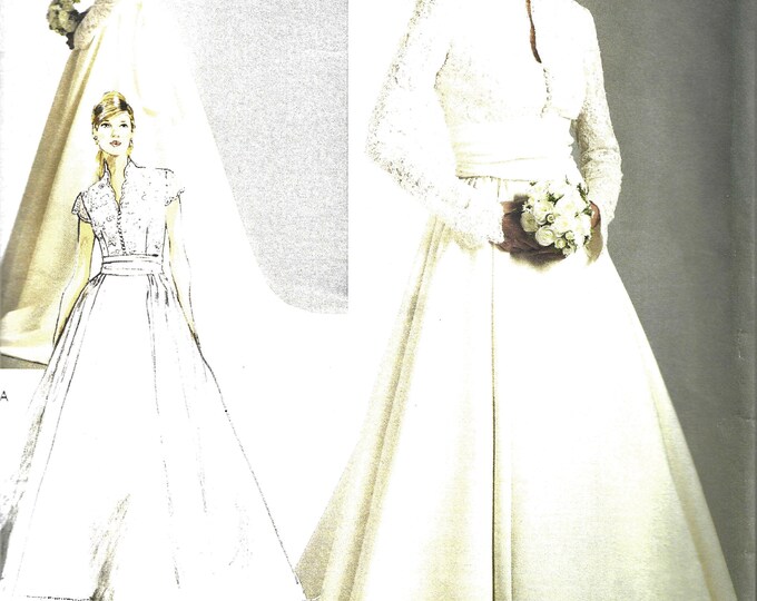 Vogue V2979 Wedding Gown Sewing Pattern 2979 UNCUT Size 12, 14, 16 - Etsy