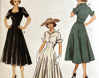 Simplicity R12019/S9882 Vintage 1950s Full Skirt and Jacket Sewing ...