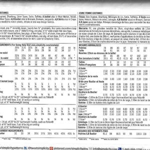 Simplicity 1248 Misses' Steampunk Victorian Bustiers Cosplay Costume ...